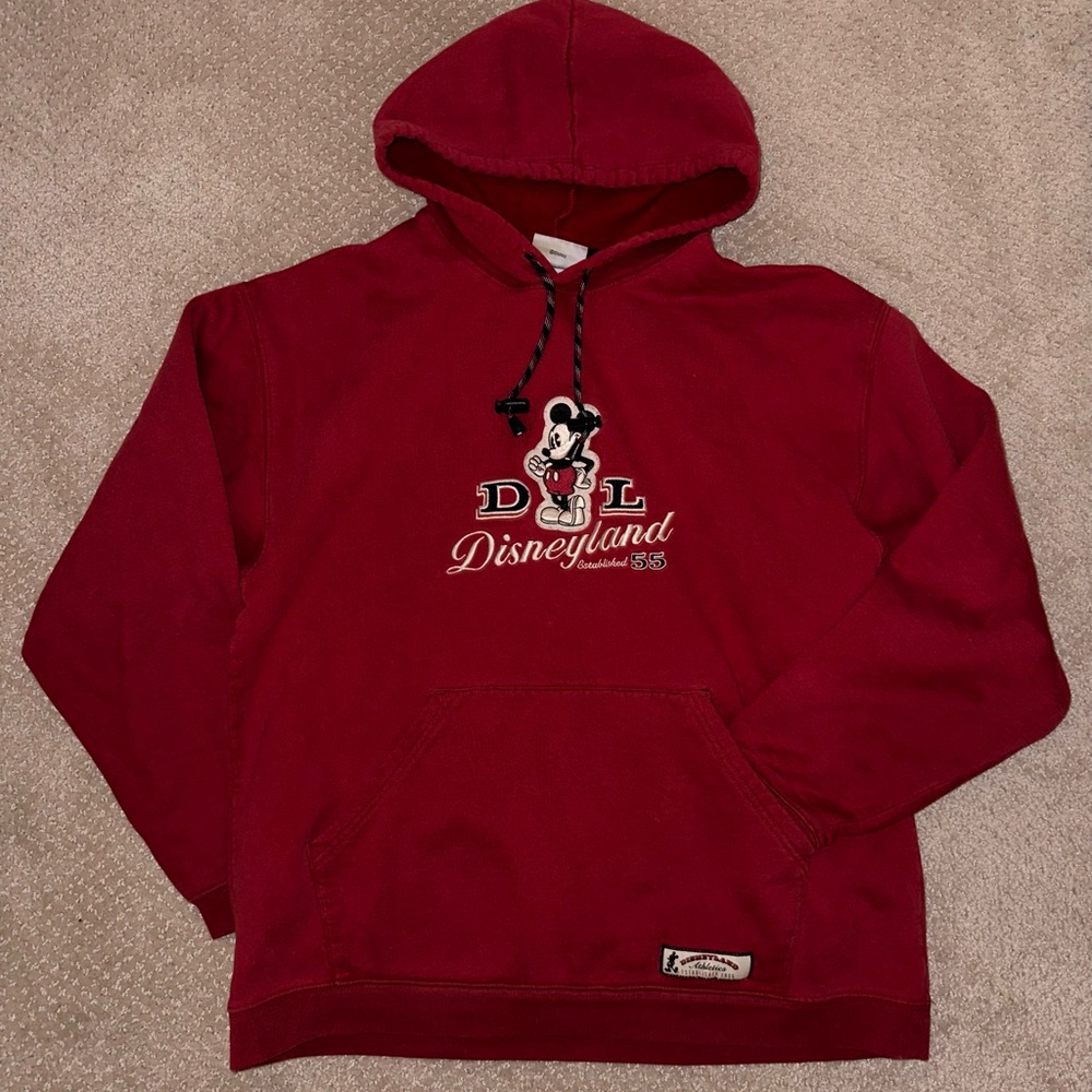 Vintage Red Disneyland Resort Mickey Mouse Hoodie - Gem